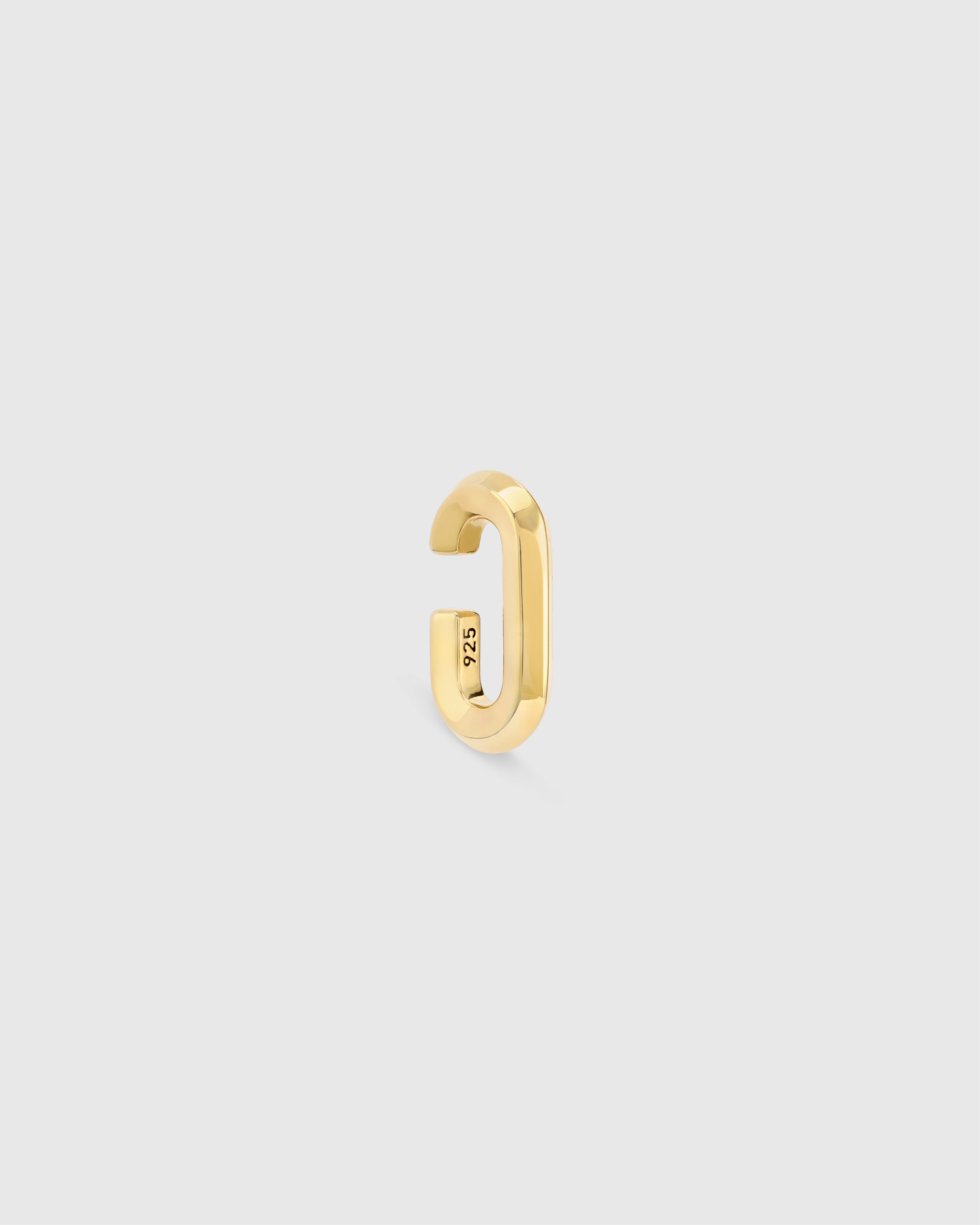 Penta Capsule ear cuff in 18K yellow gold vermeil